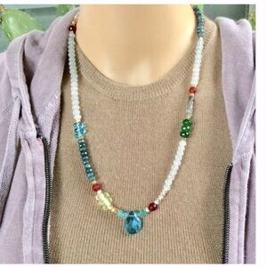 Hand Crafted | Jewelry | Sundance Charm Gemstone Necklace | Poshmark